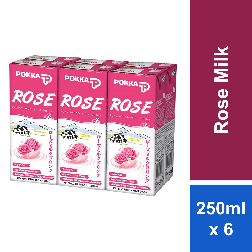 Pokka Rose Milk Bandung Milk 250ml x 6s | Shopee Malaysia