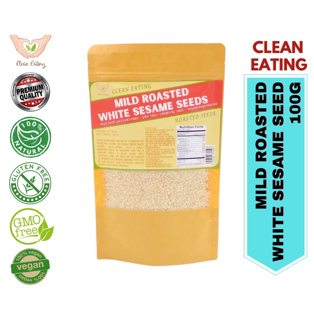 Clean Eating Mild Roasted White Sesame Seed 100g | Shopee Malaysia