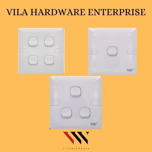 TBC SWITCH T1- 1/2/3/4/5 GANG 1 WAY SWITCH / SUIZ LAMPU / SUIZ PLUG ...