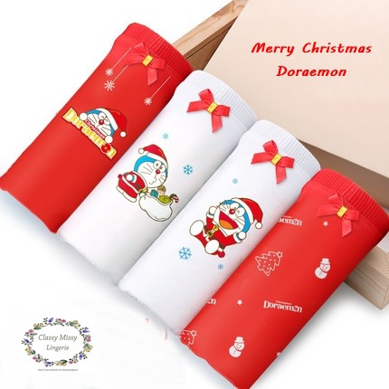 Merry X'mas Doraemon Panties Set [Ready Stock] | Shopee Malaysia