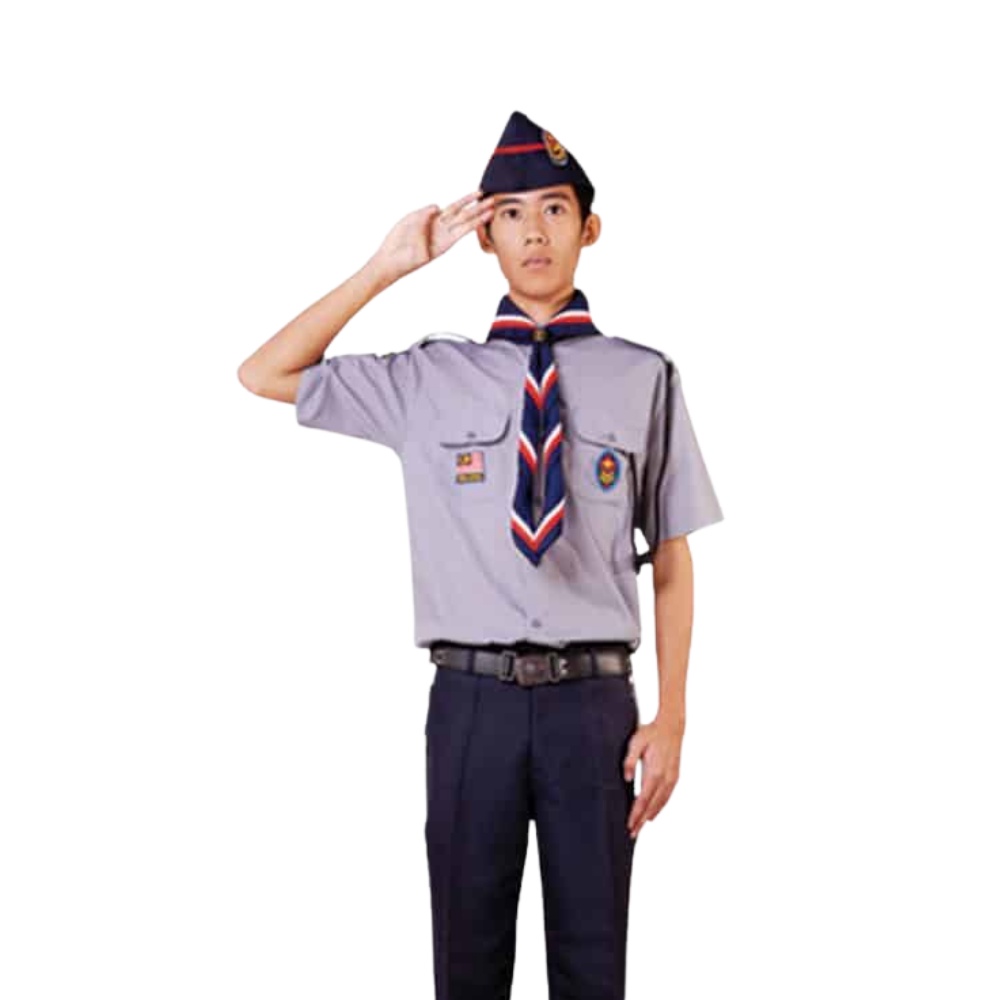 Baju Pengakap Lengan Pendek / Scout Shirt Short Sleeve/ Baju Seragam ...