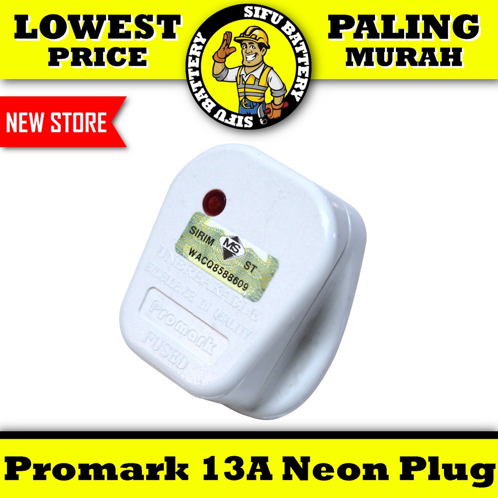 ProMark 13A NEON Plug Top With Fuse 250V 13A | Shopee Malaysia