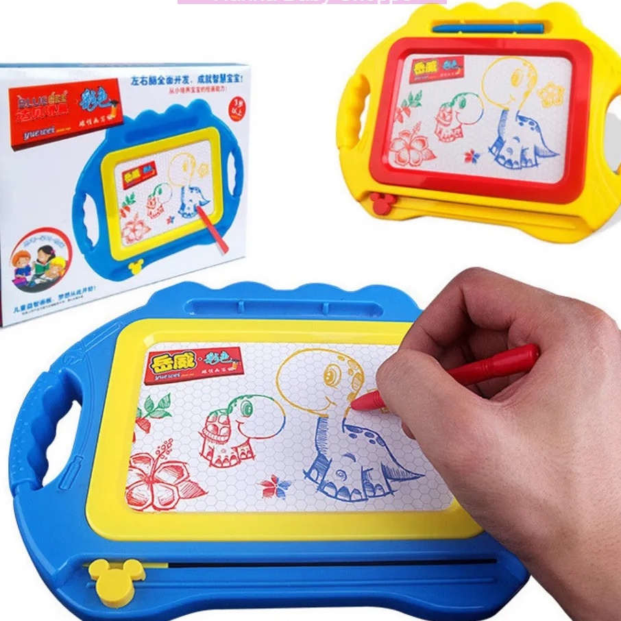 Kids Magnetic Color Drawing Board White Background - Papan Menulis ...