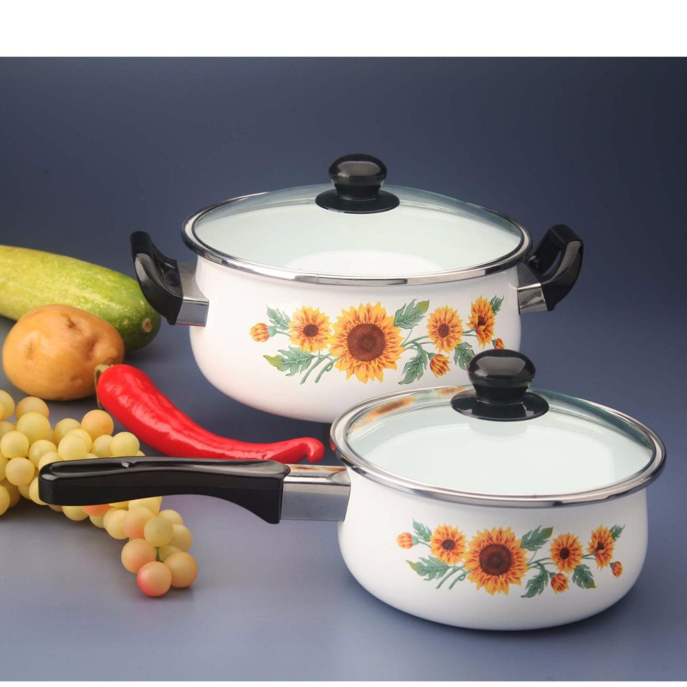 4PC ENAMEL COOKING POT SET 44212SF | Shopee Malaysia