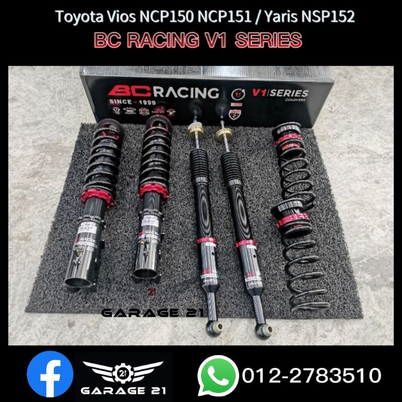 TOYOTA VIOS YARIS NCP150 NCP151 NSP152 2013+ - BC RACING V1 Series ...