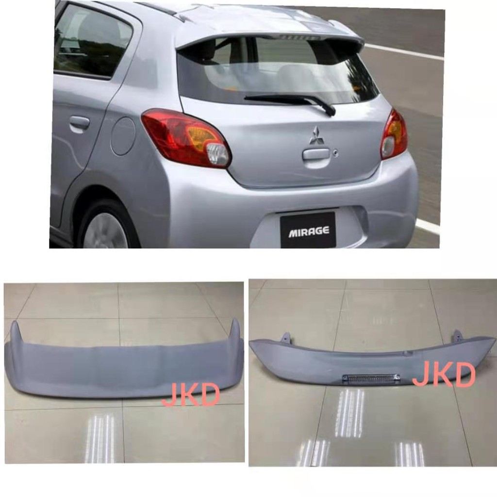 SPOILER Mitsubishi Mirage Hatchback 2013-2018 Trunk Spoiler WITH Brake ...