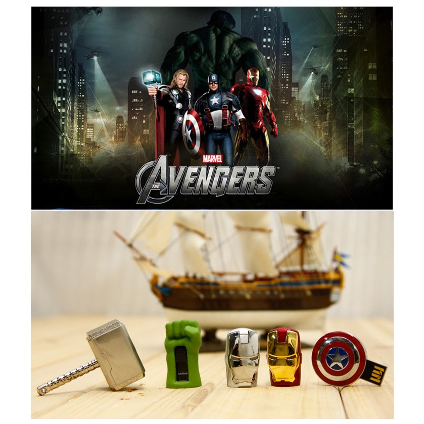 Avengers 16GB Pendrive LED Ironman Cap American Thor | Shopee Malaysia