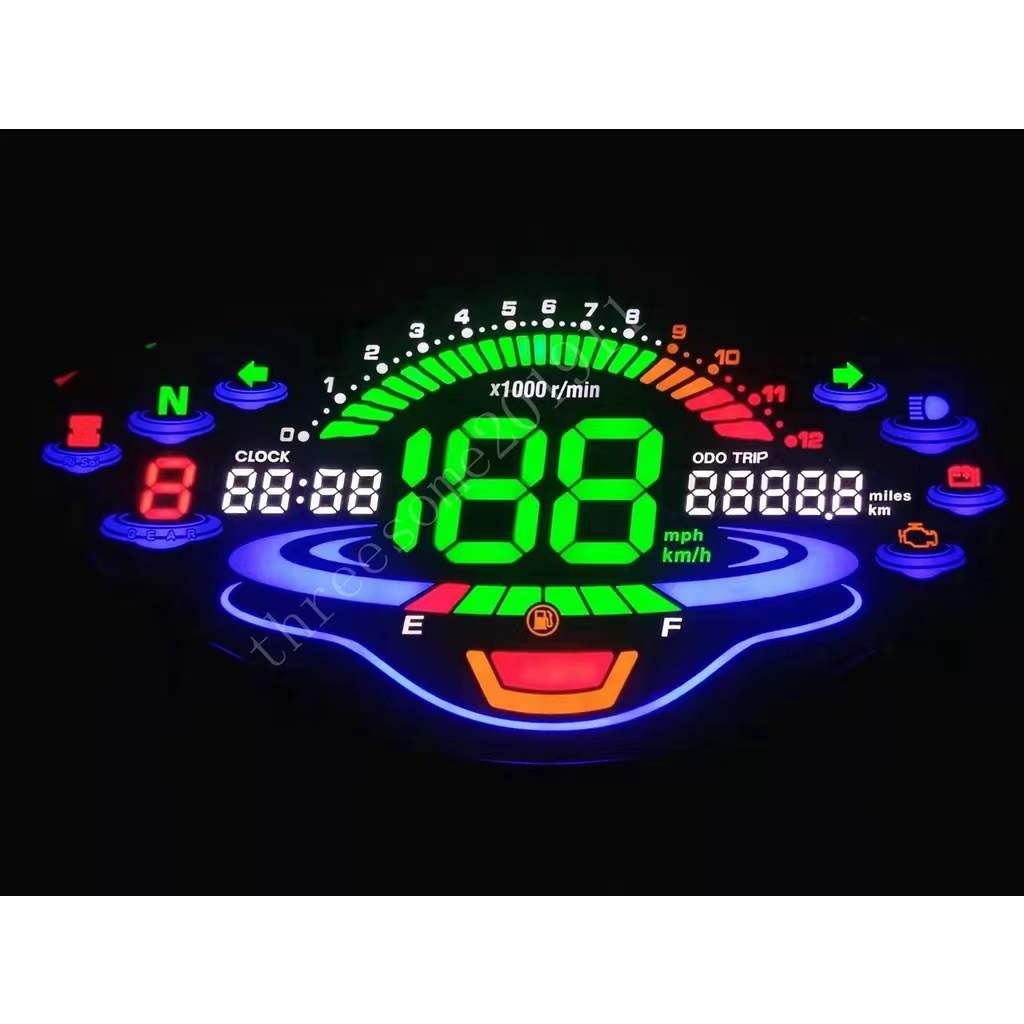 Honda Wave 110r Wave 100 Wave 110 Meter Digital Full Lcd Led ...
