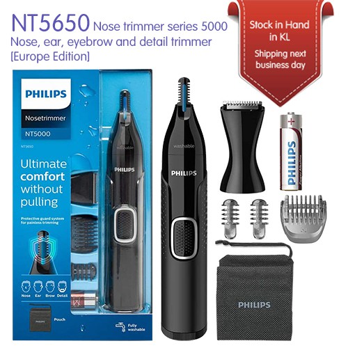 Philips Series 5000 NT5650 Nose, Ear and Eyebrow Trimmer with Detail ...