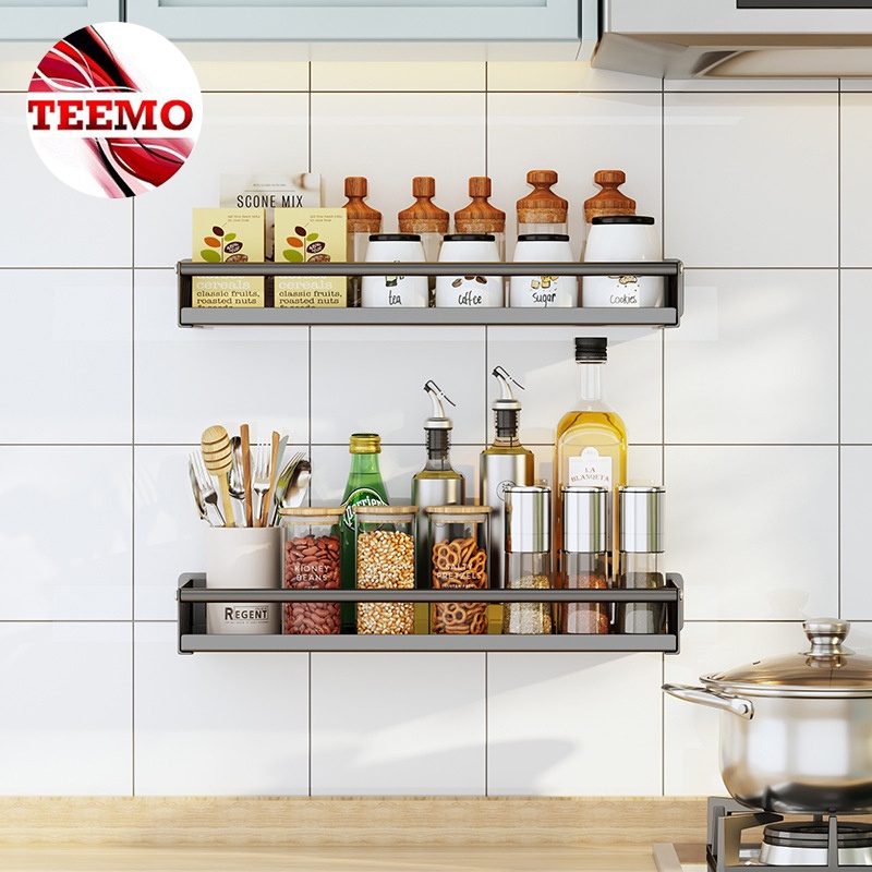TEEMO 40CM Stainless Steel Kitchen Wall Mounted Condiment Flavoring ...