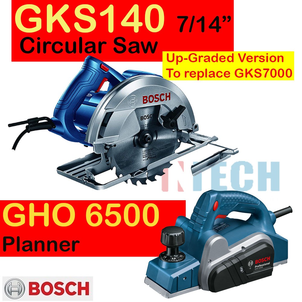 BOSCH COMBO KIT GKS140 7-1/4" CIRCULAR SAW (TO REPLACE) GKS7000 C/W GHO ...