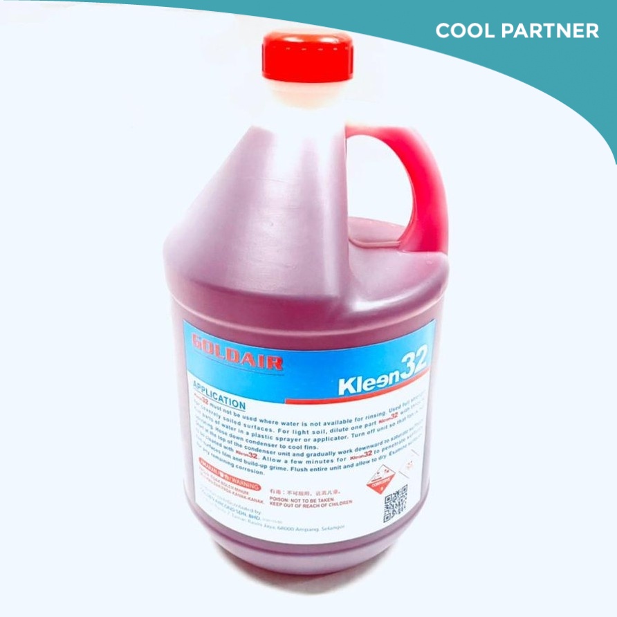 GOLDAIR Kleen32 Aircond Chemical Alkaline Coil Cleaner Alkaline (1-2 ...