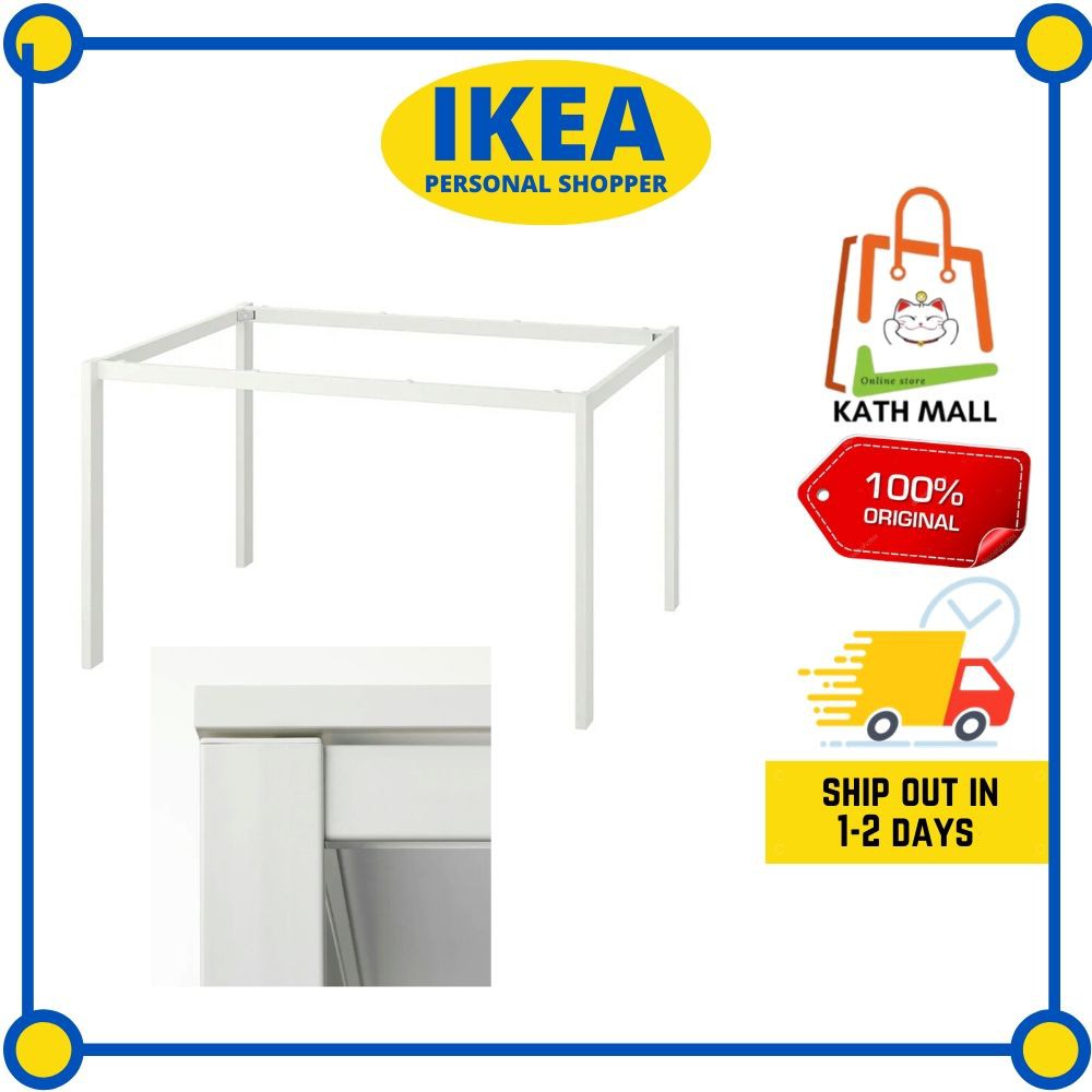 Ikea melltorp underframe i rangka bahagian bawah, white🔥 | BeeCost