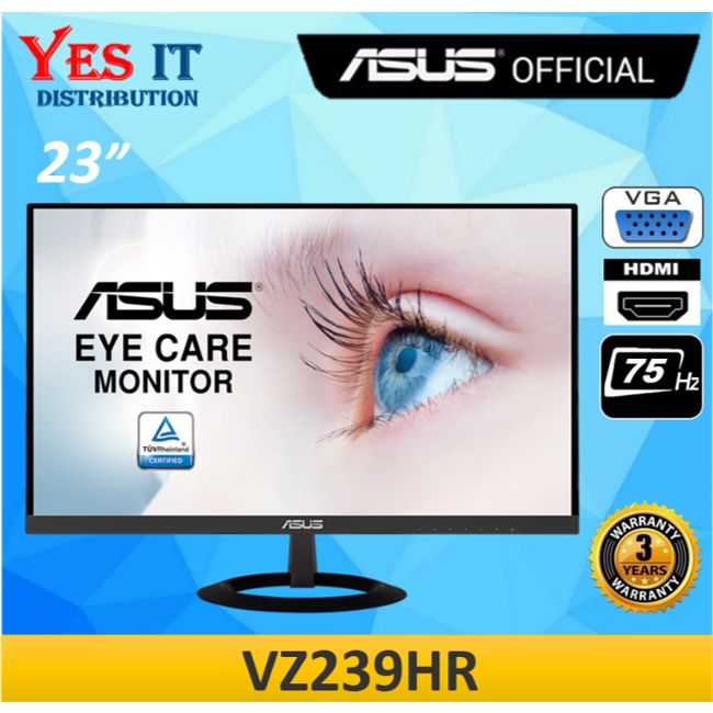 ASUS VZ239HR 23” Full HD Ultra-Slim Flicker Free Eye Care Monitor ( VGA ...