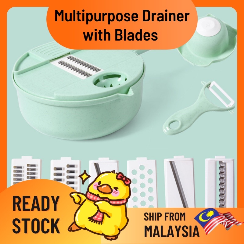 CENTURYTREND Multipurpose Drainer Food Strainer with Blade Vegetable ...