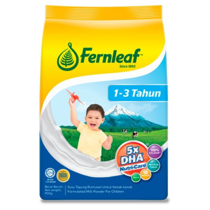 Fernleaf milk powder for children 1-3 years plain/honey/chocolate (900g ...