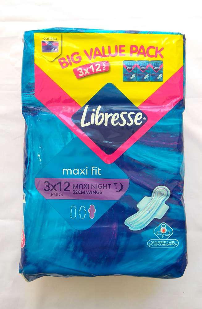 Libresse Maxi Wings / Maxi Non Wings / Maxi Night Wings / Maxi Night ...