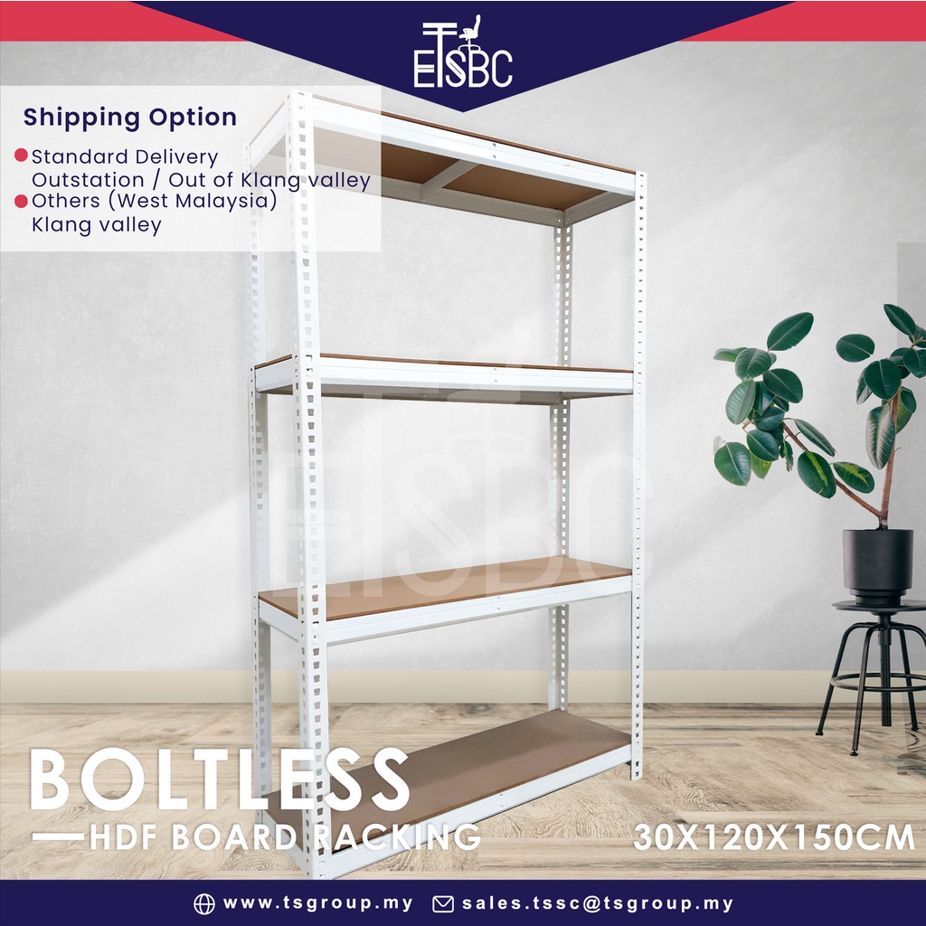 ETSBC Boltless DIY Racking- 30x120x150cm Multipurpose Racking | Shopee ...