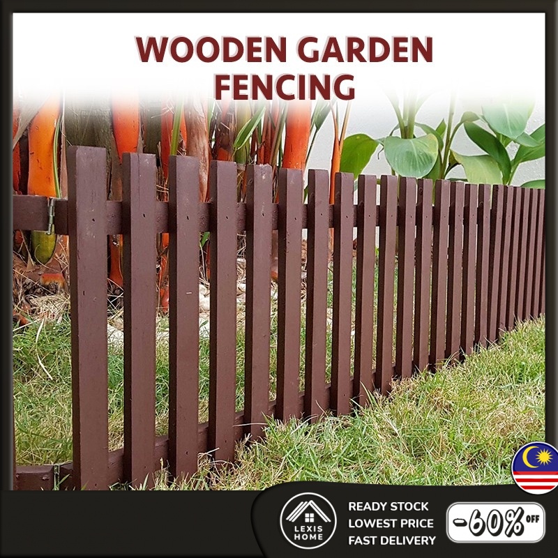 Lexis: Wooden Garden Fencing - L Shape 300mm(H) x 900mm / 1200mm (L ...