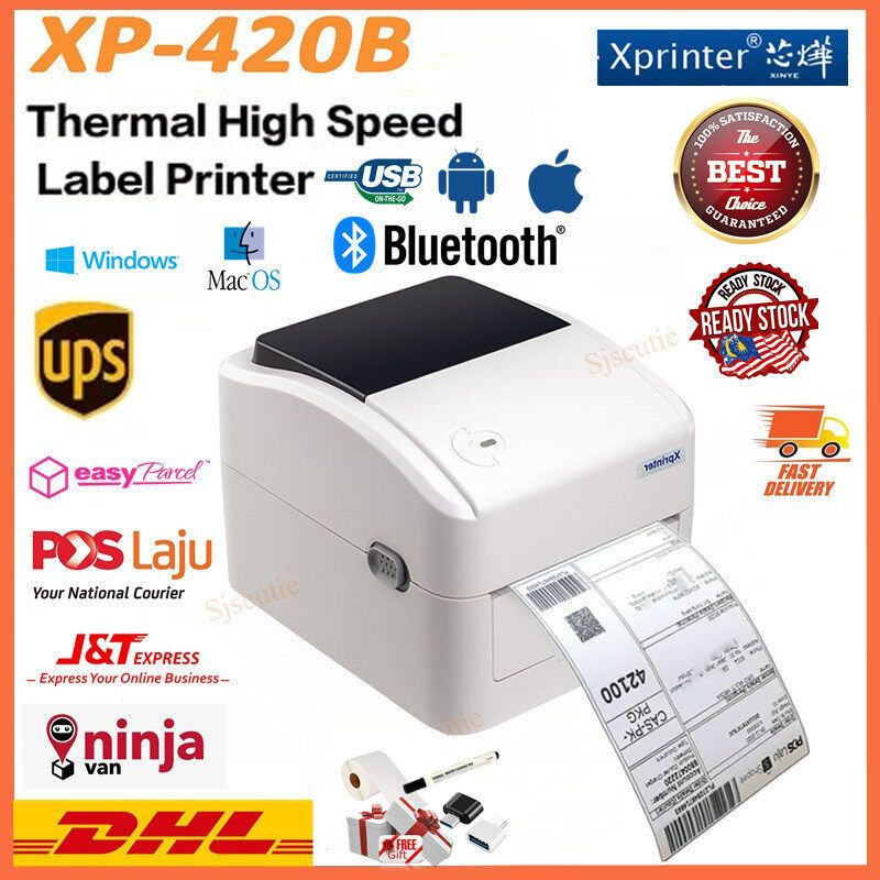 XP-420B Phone Printing A6 Label Thermal Printer Label Airway Bill For All Courier Label ...