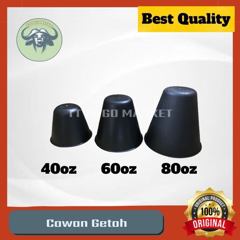 Termurah Cawan Getah Susu 40oz, 60oz, 80oz / Milk Rubber Cup / Cawan ...