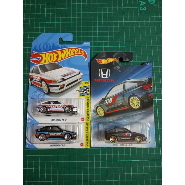 CPL - 1985 honda cr - x hot wheels JDM mattel diecast 1/64 1:64 crx ...