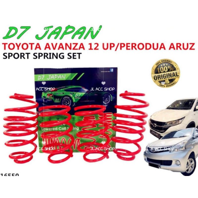 TOYOTA AVANZA 12-20 D7 Japan Sport Lower Spring | Shopee Malaysia