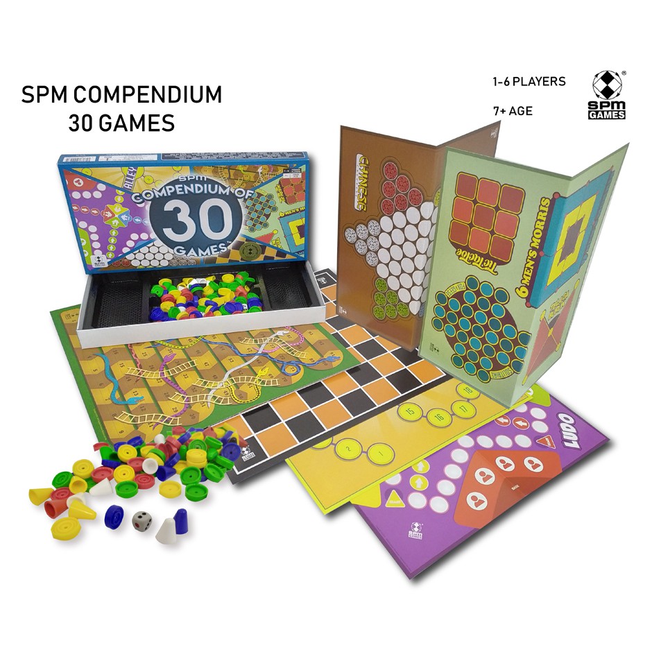SPM Compendium of 30 Multiplayer Board Games (30 in 1) - 30 Games in 1 ...