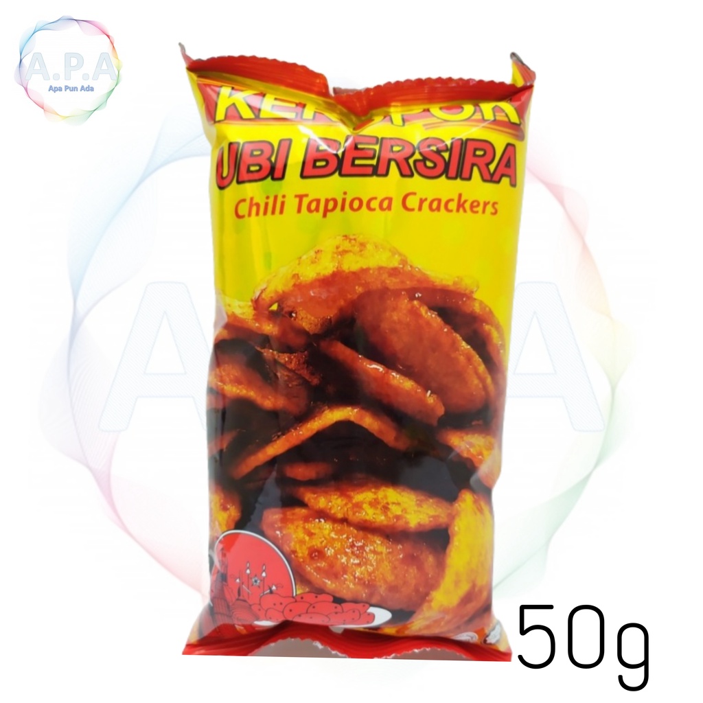 Cap Menara Keropok Ubi Bersira/Chili Tapioca Crackers (50g) | Shopee ...