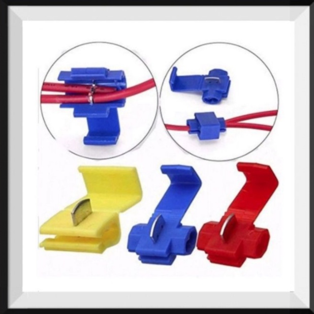 Ready Stock Car Wire Crimp Splitter Clip Scotch Lock Quick Splice ...