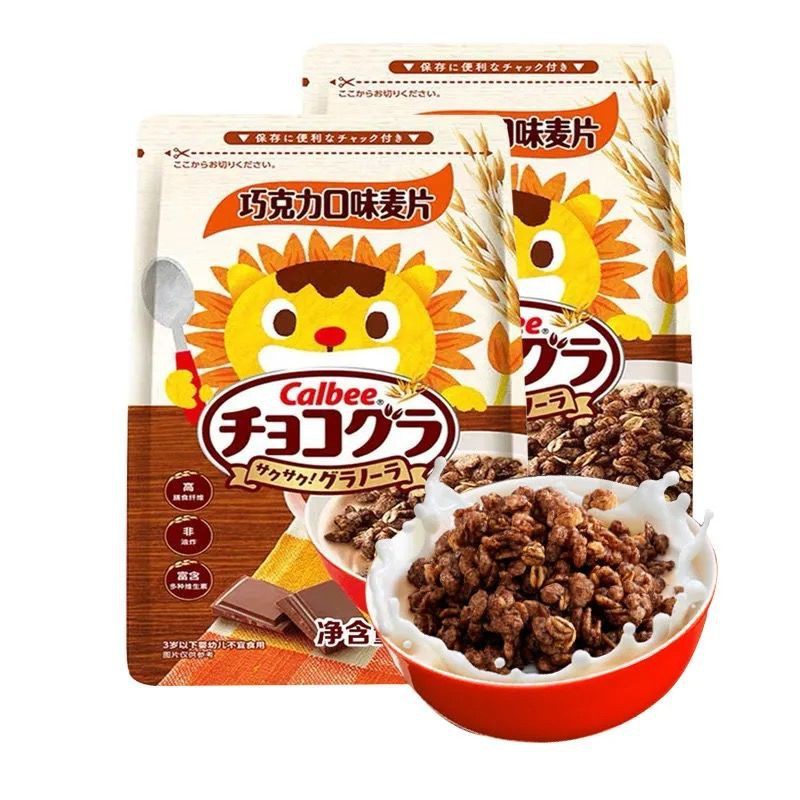 Made in kyoto calbee chocolate flavored cereal 400g cereal replacement instant breakfast京都制造 ...