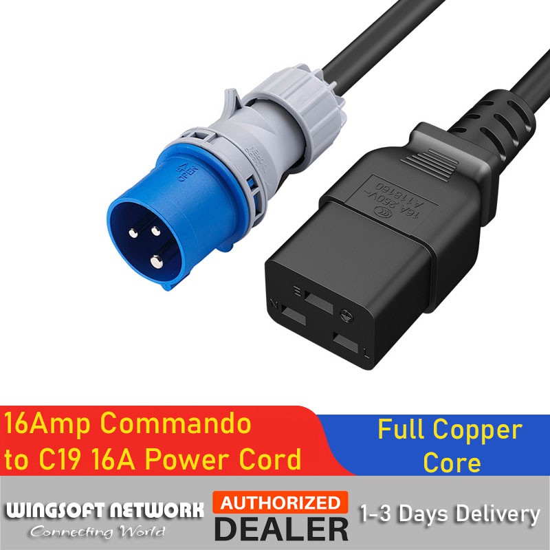 16Amp Commando to C19 16A Power Cord | Shopee Malaysia