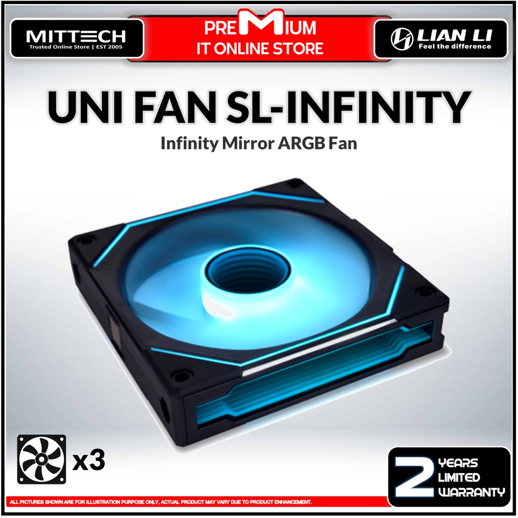 Lian Li Uni Fan SL-Infinity Mirror ARGB Fan | Infinity Mirror | Daisy ...