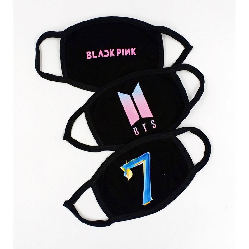 KPOP BTS Mouth Mask Bear Plain Mask BLACKPINK EXO SVT GOT7 KPOP ...