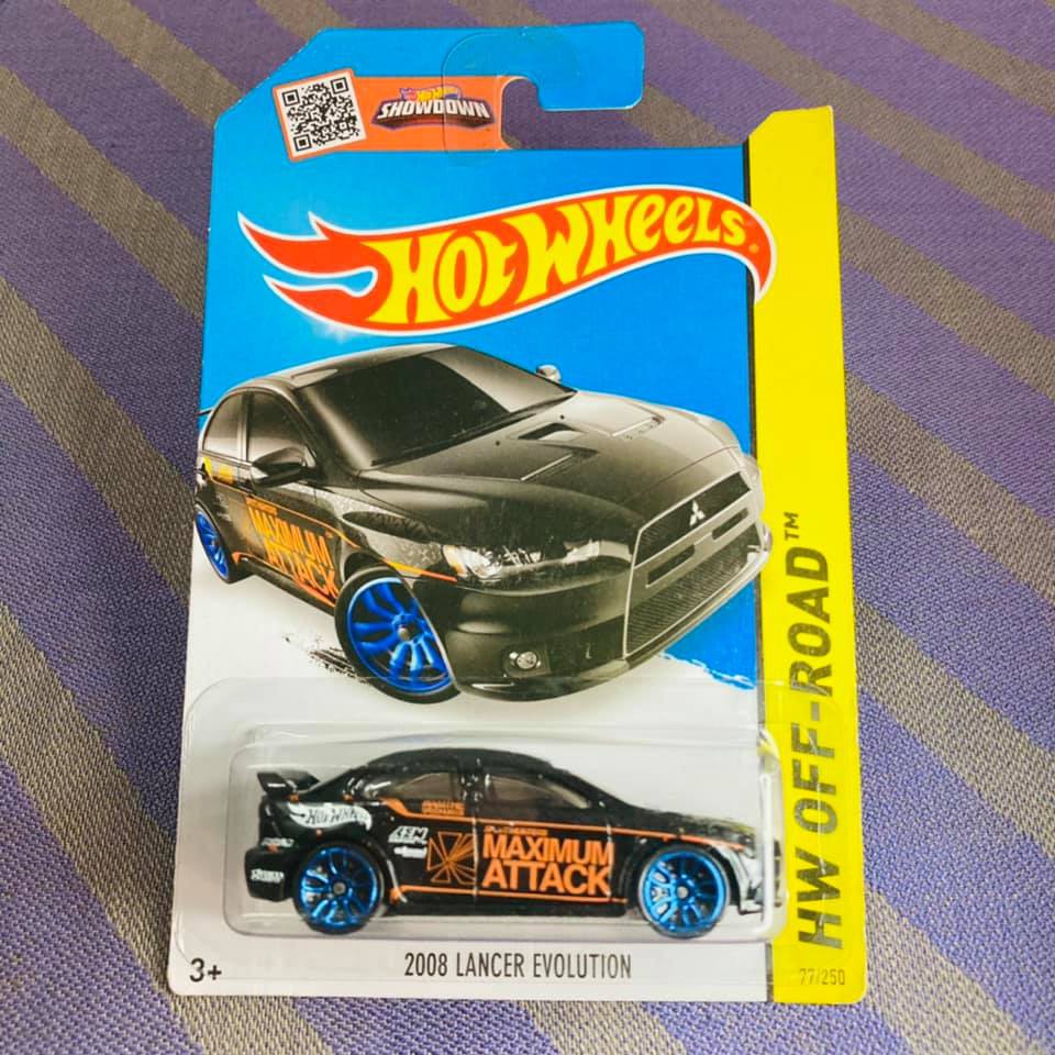Hot Wheels 2008 Lancer Evolution Evo Mitsubishi Black Maximum Attack ...