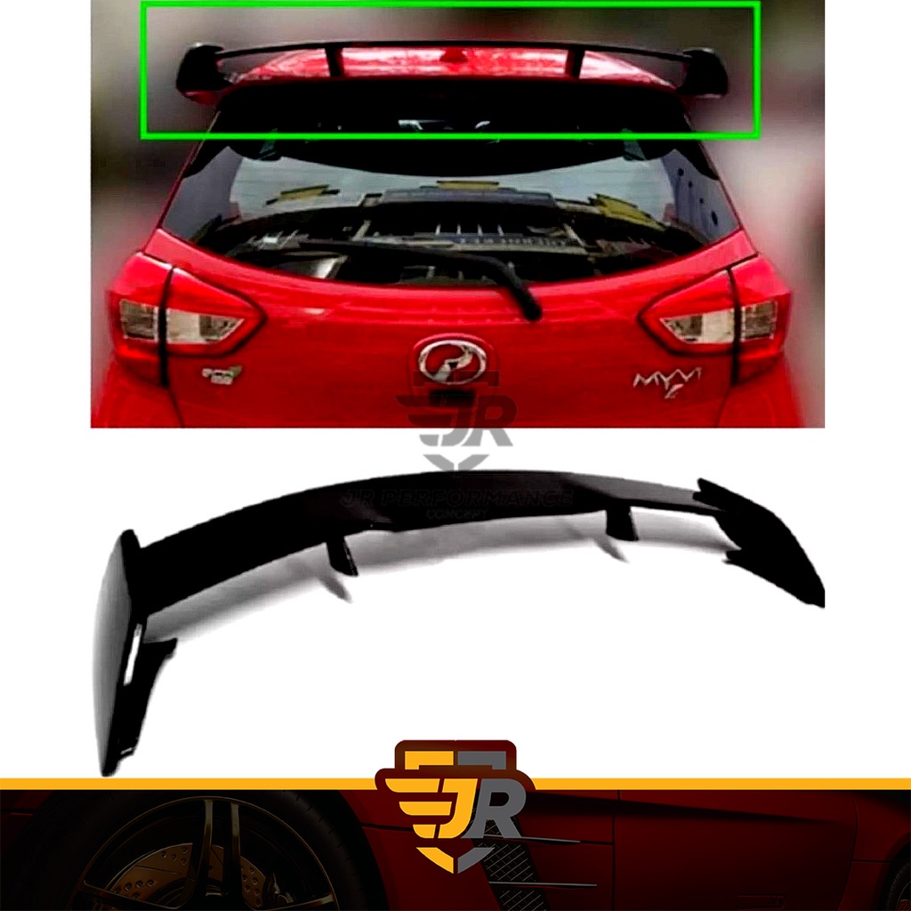 JR Custom Made AMG ABS Rear Spoiler Perodua New Myvi Baru 3rd Gen Car ...