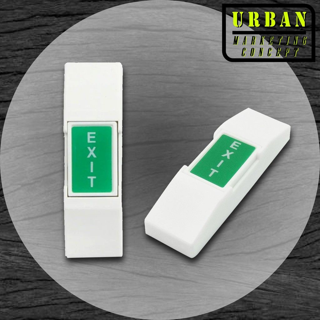 Exit Push Release 1x3" PVC Button for Door Access | Shopee Malaysia