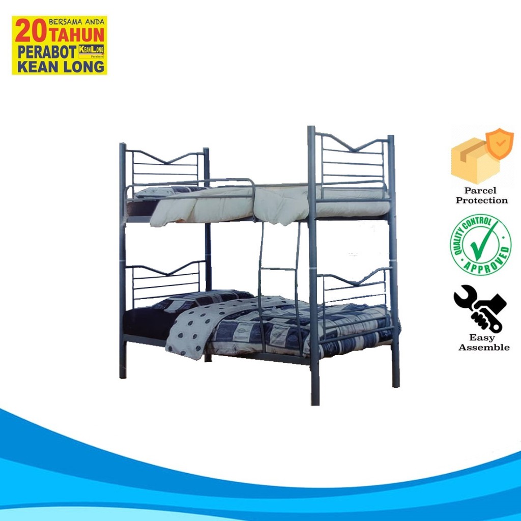 KLSB Double Decker Powder Coated Metal Bed Frame/Katil/Katil Dua ...