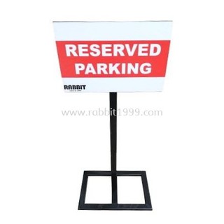 RESERVED PARKING STAND - reserved parking sign board with metal stand ...