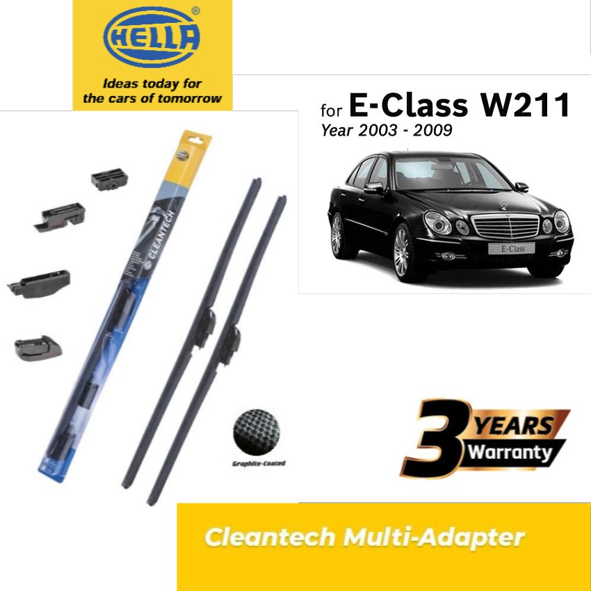HELLA Cleantech Multi-Adapter Wiper Set for MercedesBenz E-Class W211 ...