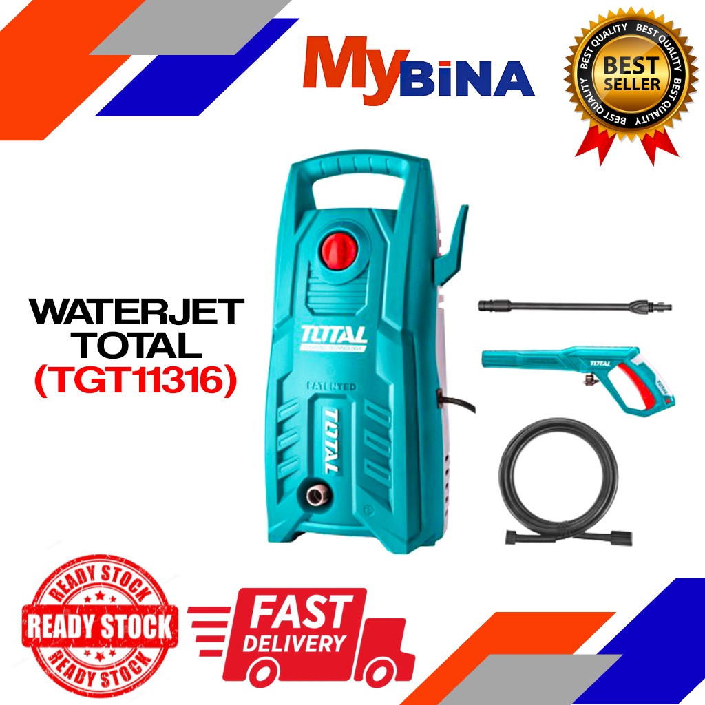 TOTAL(TGT11316)Waterjet High Pressure Cleaner Water Jet Sprayer Machine Mesin Cuci Kereta Car ...