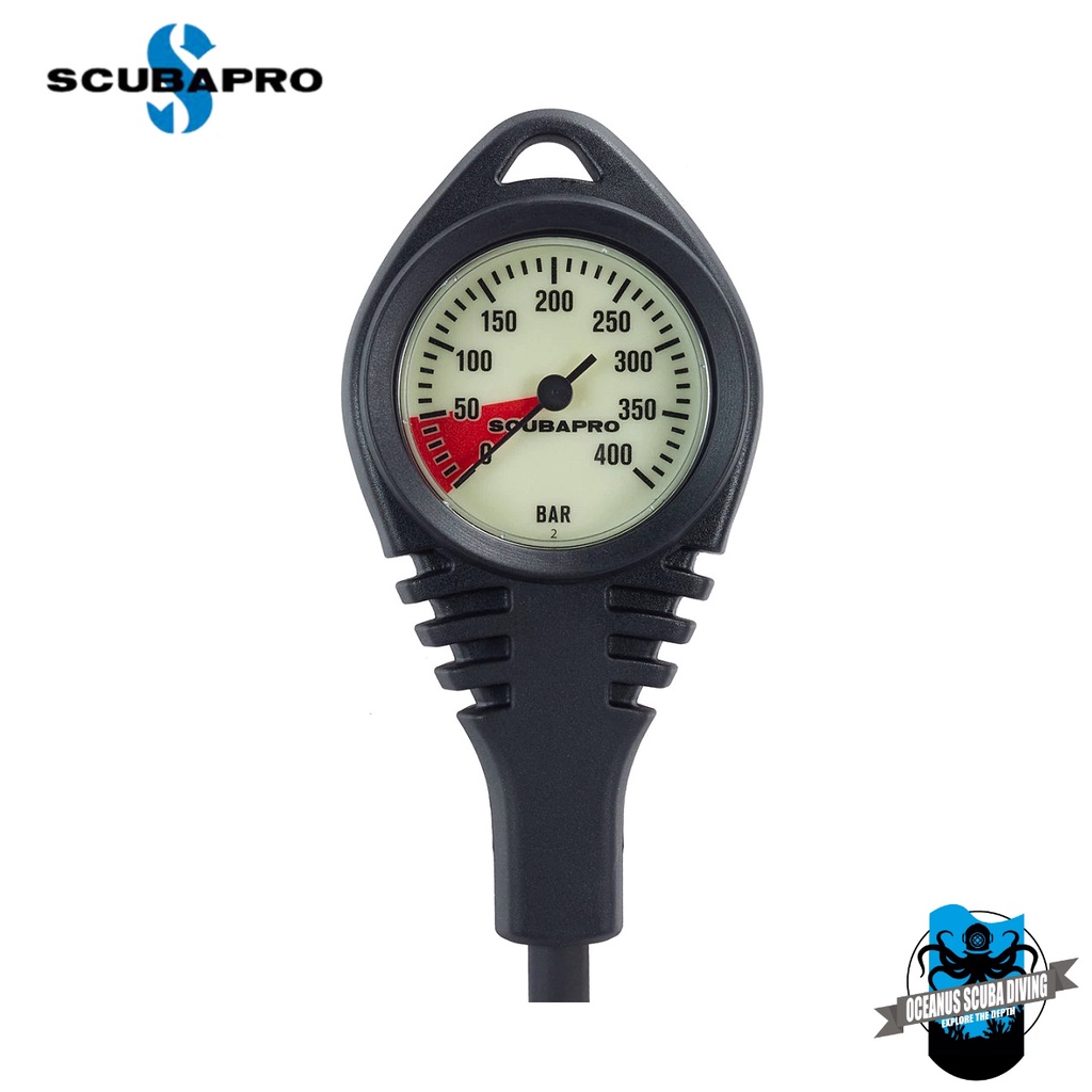 SCUBAPRO Standard Pressure Gauge With Hose, Scuba Diving SPG, Pressure ...