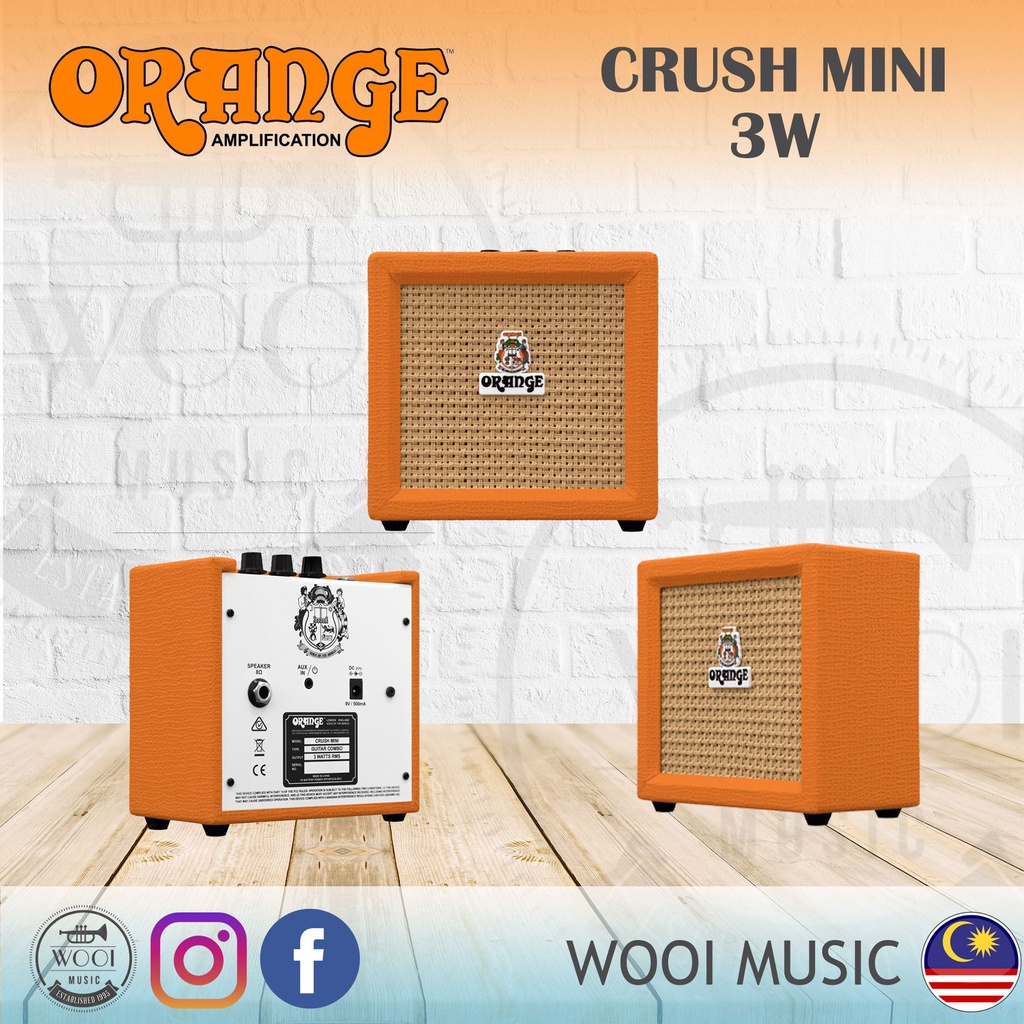 Orange CRUSHMINI Crush Mini 3W Guitar Combo Amplifier | Shopee Malaysia