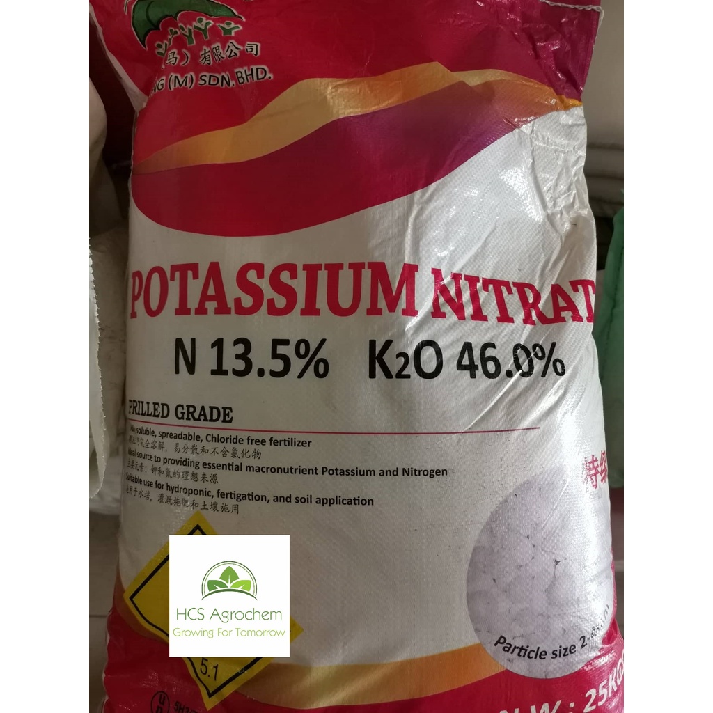(+-25kg) Baja fertigasi/hydrophonic YN Potassium Nitrate (Prill ...
