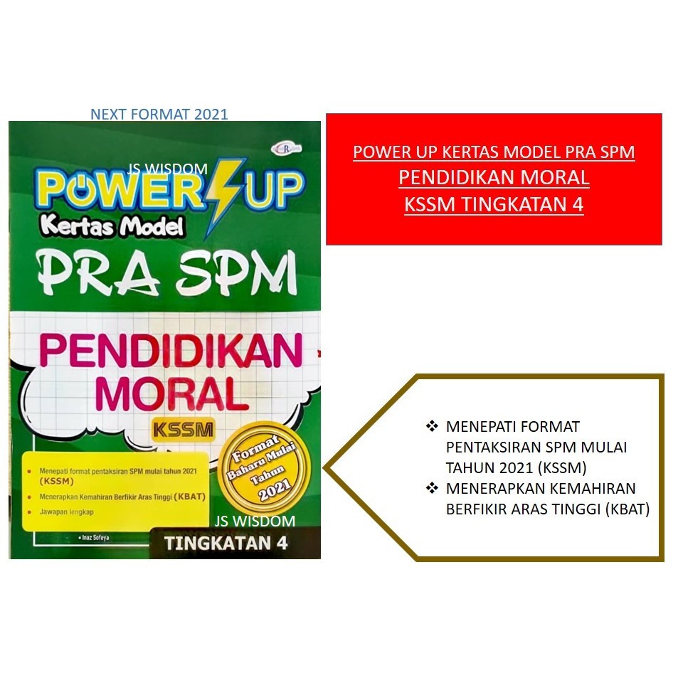 New format 2021 :power up kertas model pra spm pendidikan moral kssm ...