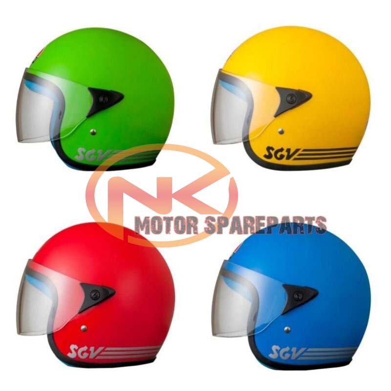 Helmet SGV Kids Visorex /Topi budak (54cm) Red, Blue, green, yellow ...