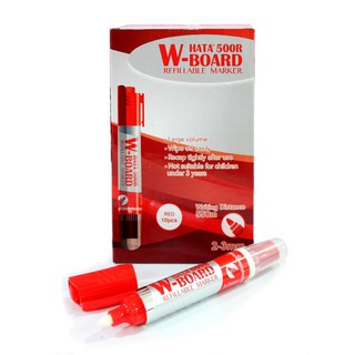 Hata Whiteboard Marker Pen 500 Refillable | Black, Blue, Red | Shopee ...