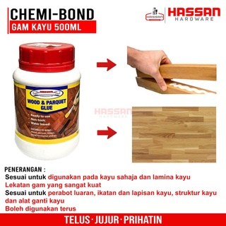 GAM UNTUK KAYU / WOOD LAMINATION // GAM KAYU | CHEMI-BOND 500ML ...