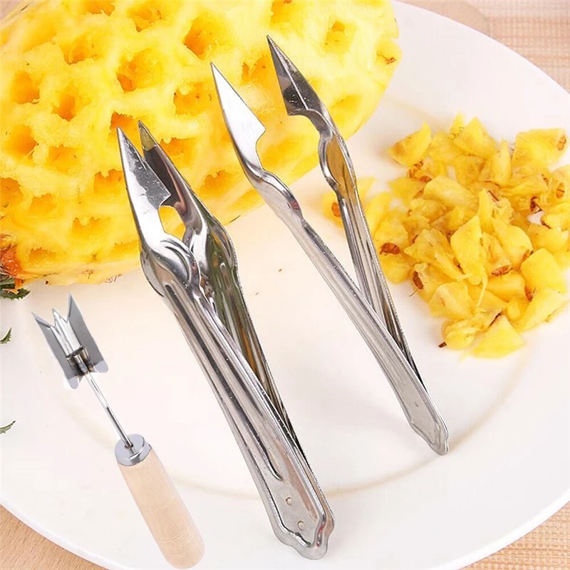 Stainless Steel Pine Peeler Corer Clip / Household Tweezers Corer ...