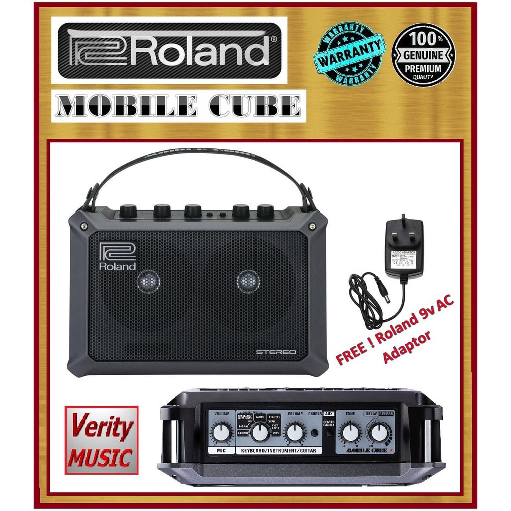 Roland MOBILE CUBE Battery-Powered Stereo Amplifier (FREE: AC Power ...